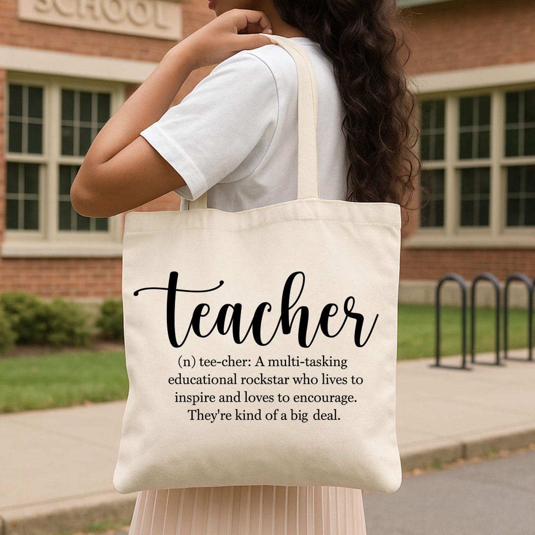 Teacher Gift Tote Bag, Teacher Definition Tote Bag, Teacher ...