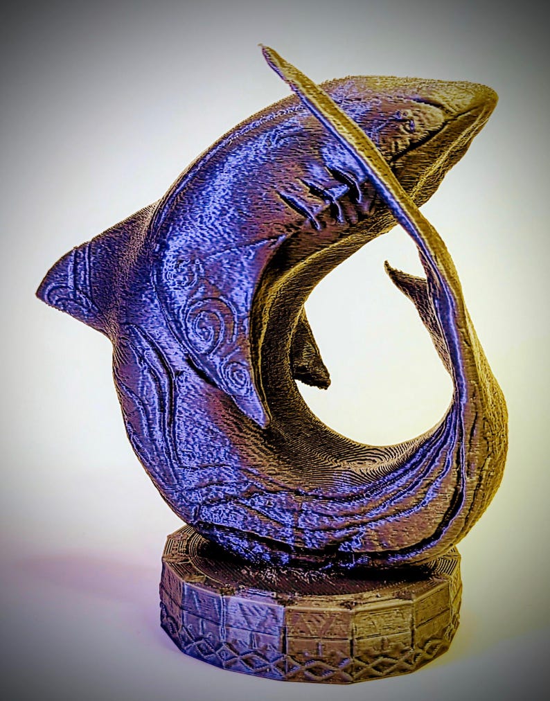 Shark Figure, Shark Stl File for 3D Printing, Shark Stl 3D Model Design ...