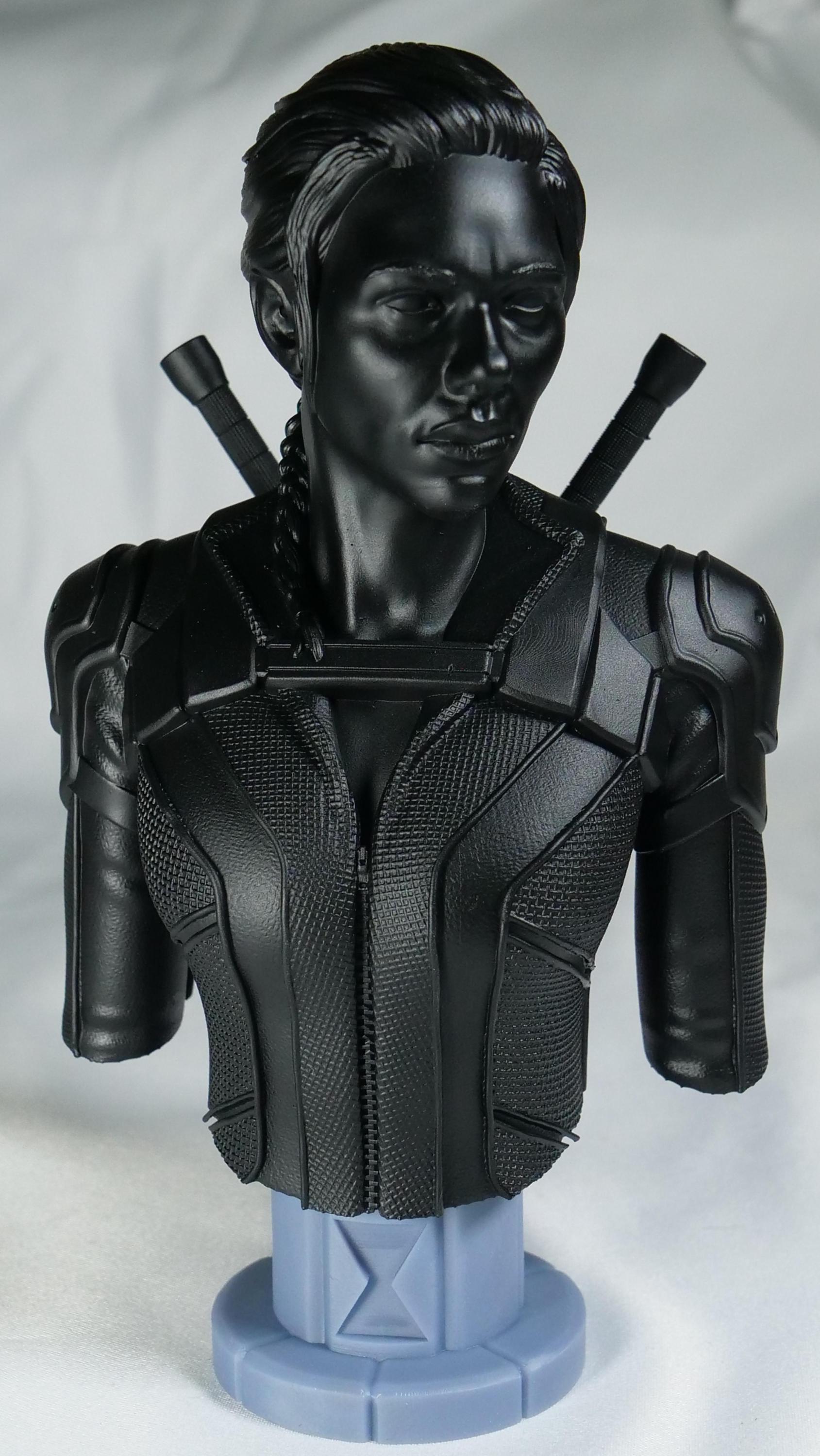 Black Widow Bust pre Supported and Unsupported, Marvel Stl File for 3D ...