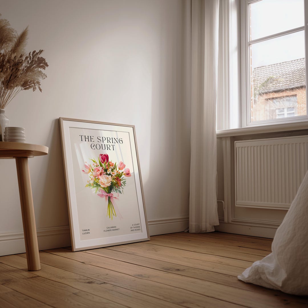 ACOTAR Spring Court Bouquet Art | ACOTAR Poster | ACOTAR Gift | Tamlin ...