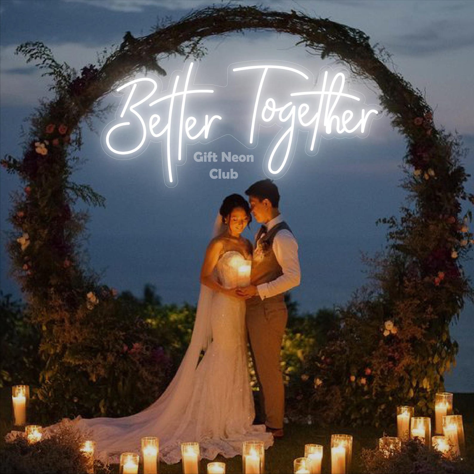 Better Together Custom Wedding Neon Sign / Neon Sign Custom Wedding ...