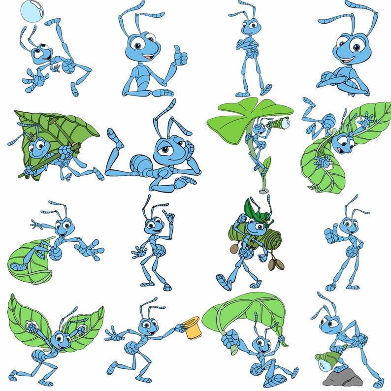 A Bug's Life SVG & PNG Bundle, Clipart for Cricut, Digital Art Files ...