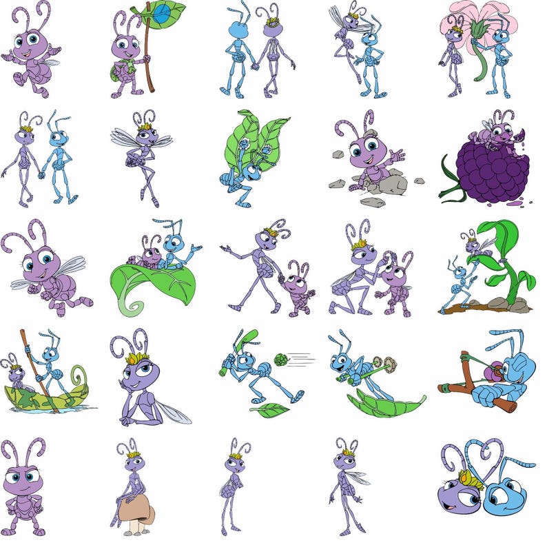 A Bug's Life SVG & PNG Bundle, Clipart for Cricut, Digital Art Files ...