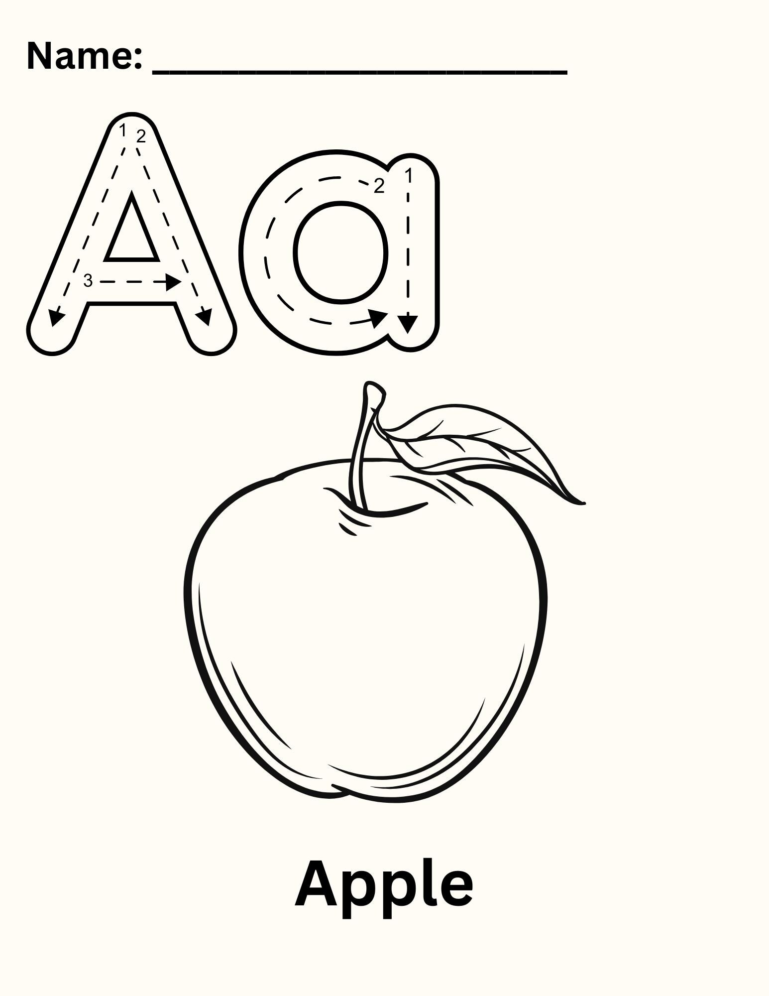 26 ABC Printable Coloring Pages - Etsy