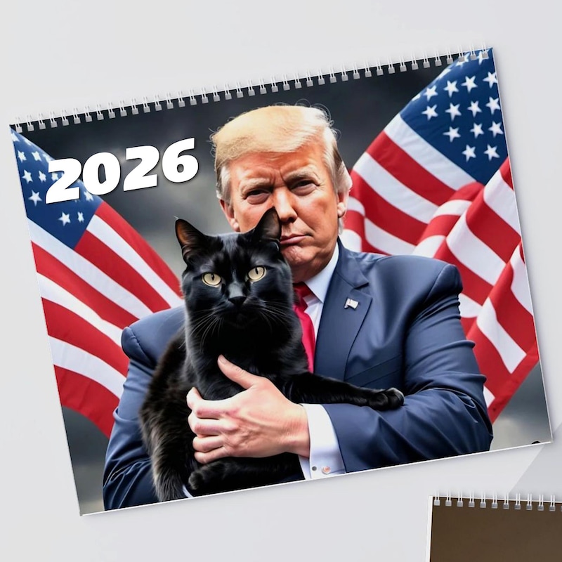 Trump 2026 Calendar Cats - Etsy