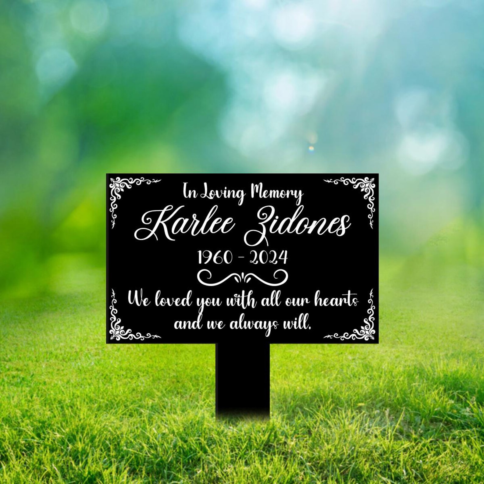 Personalized Memorial Acrylic Stake, Those We Love Don't Go Away ...