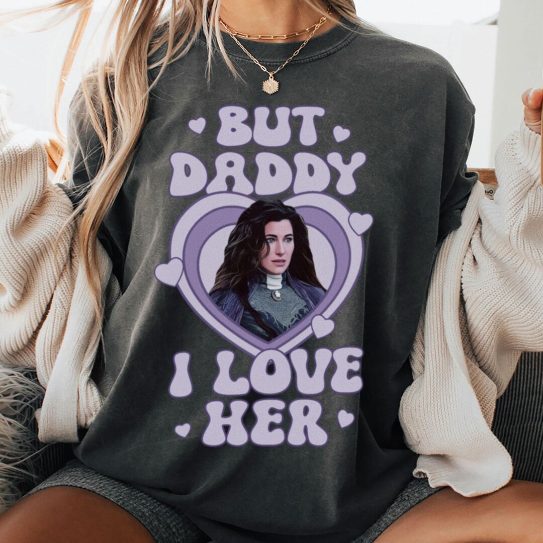 Purple Witch Agatha but Daddy I Love Her Crewneck Sweater, Witch Road ...