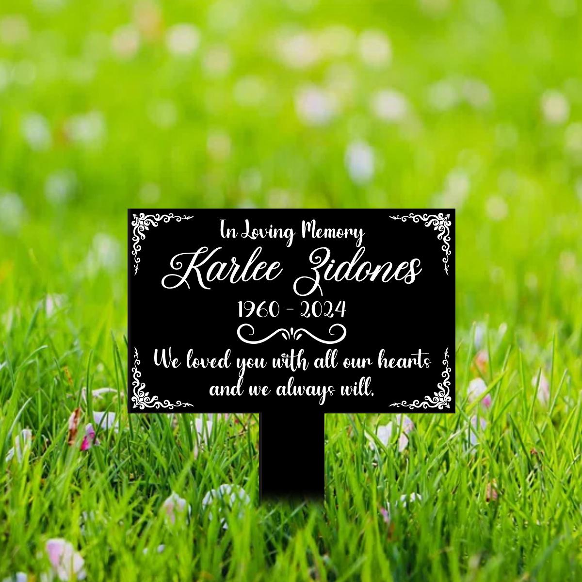 Personalized Memorial Acrylic Stake, Those We Love Don't Go Away ...