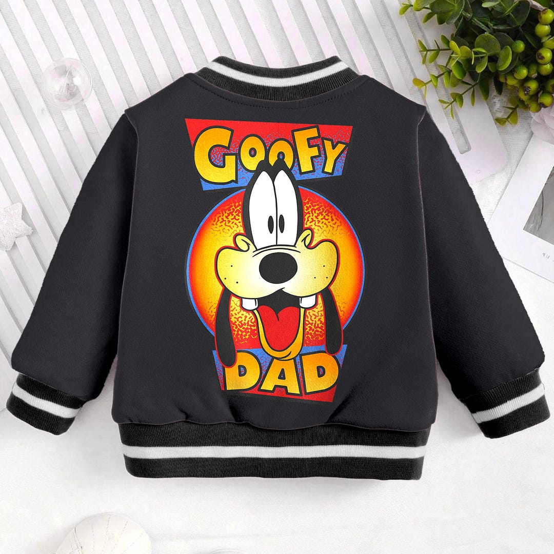 Goofy Dad Big Face Kids and Youth Baseball Jacket, Aldult Unisex Varsity Baseball Jacket - Etsy