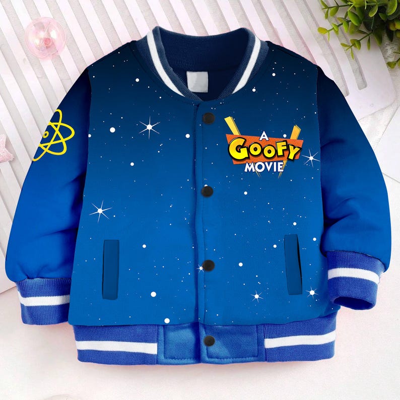 Goofy Movie Max Powerline Kids and Youth Baseball Jacket, Aldult Unisex ...