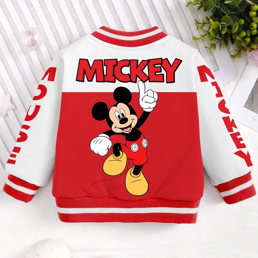Mickey Classic Club Kids and Youth Baseball Jacket, Aldult Unisex ...