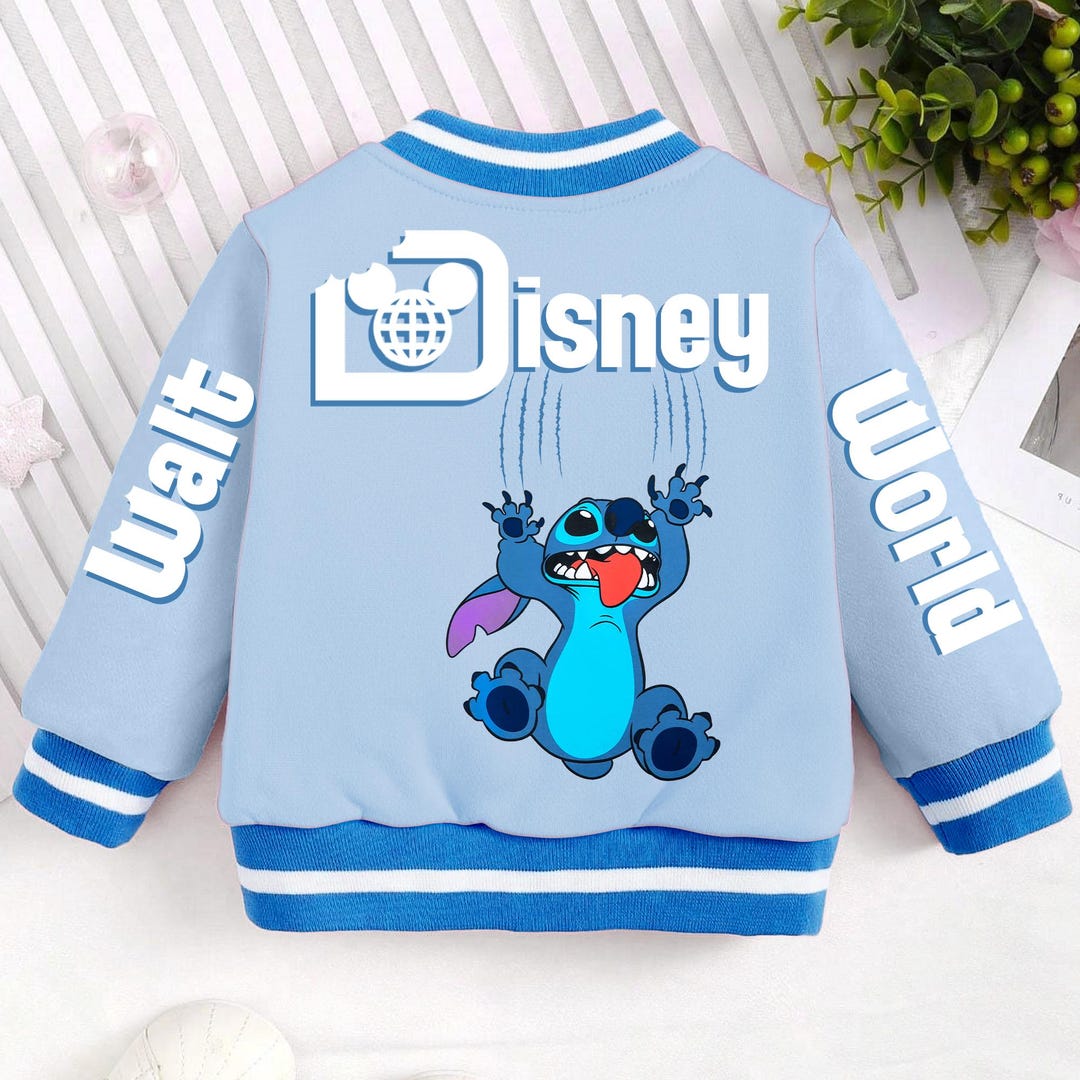 Stitch Scratch Walt Disney World Kids and Youth Baseball Jacket, Aldult ...