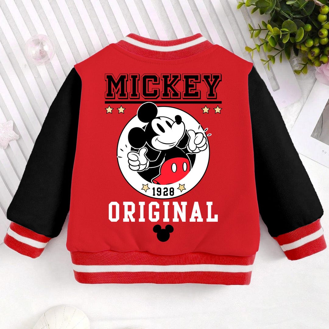 Mickey 1928 Classic Kids and Youth Baseball Jacket, Aldult Unisex ...