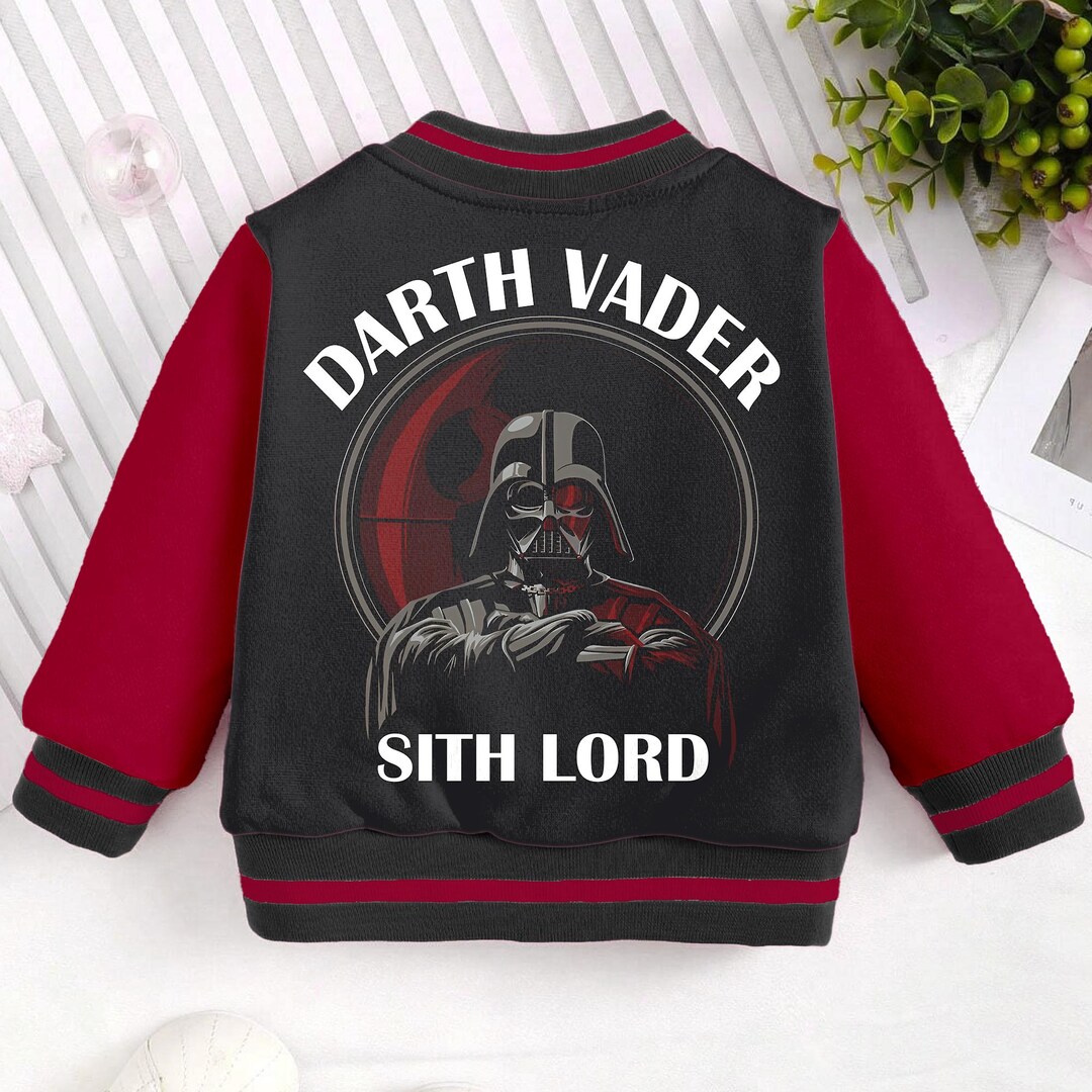 Darth Vader Sith Lord Kids and Youth Baseball Jacket, Aldult Unisex ...