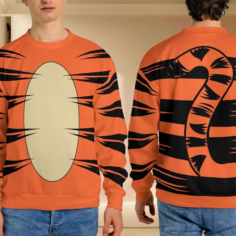 Tigger Men Crewneck - Etsy
