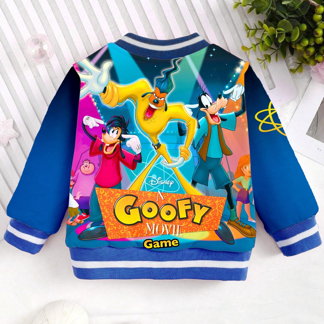 Goofy Movie Max Powerline Kids and Youth Baseball Jacket, Aldult Unisex ...