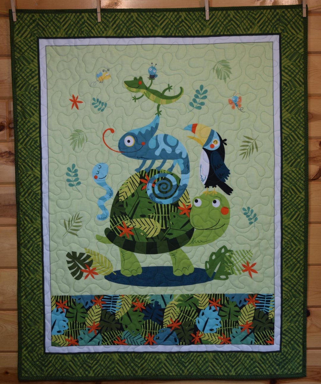 Baby Quilt, Turtley Cute Quilt, Nursery Baby Quilt, Baby Turtle Nursery ...