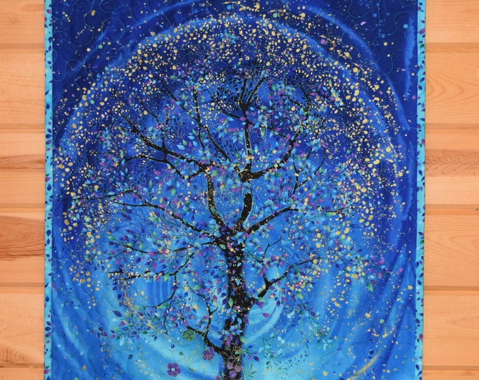 Quilted Wall Hanging, Utopia Tree Door Banner, Tree Wall Quilt Nature ...