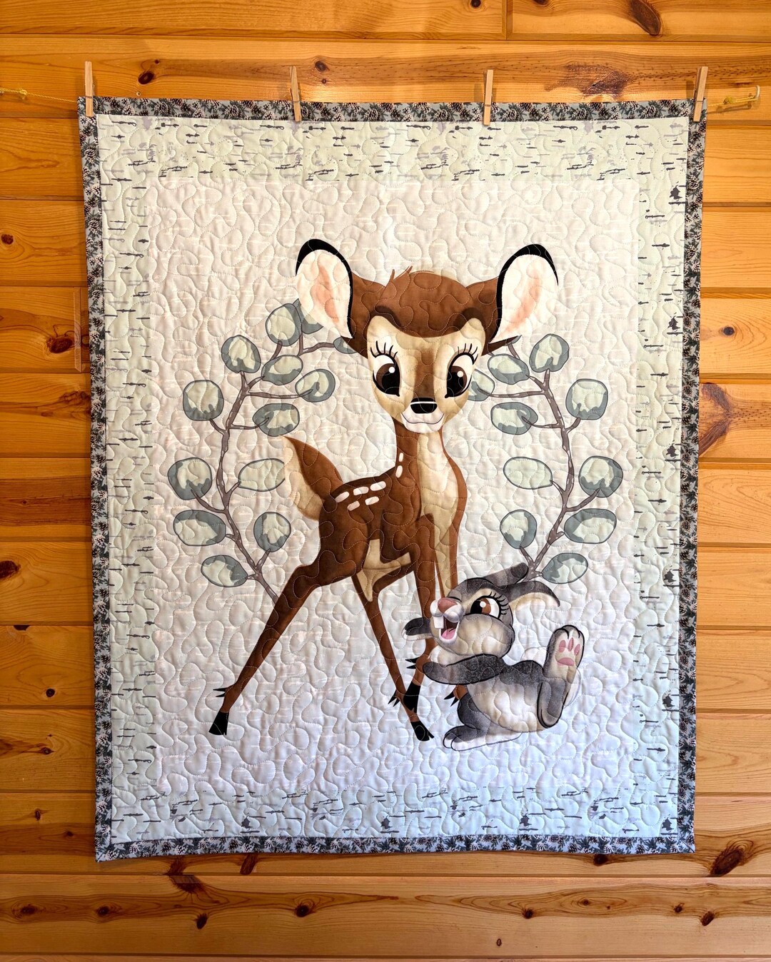 Baby Quilt, Bambi and Thumper: Vintage Reproduction Quilt, Handmade - Etsy
