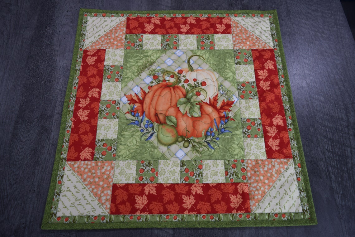 Fall Table Toppers Quilted Table Centerpiece Autumn/fall - Etsy