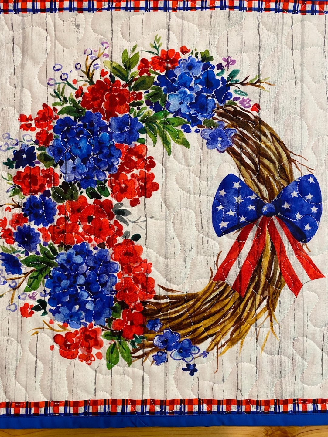 Independence Day Quilt: Handmade 4th of July Table Topper - Etsy