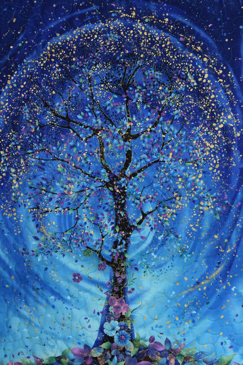 Quilted Wall Hanging Utopia Tree Door Banner Tree Wall Quilt - Etsy