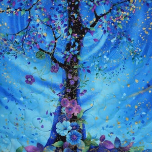 Quilted Wall Hanging, Utopia Tree Door Banner, Tree Wall Quilt Nature ...