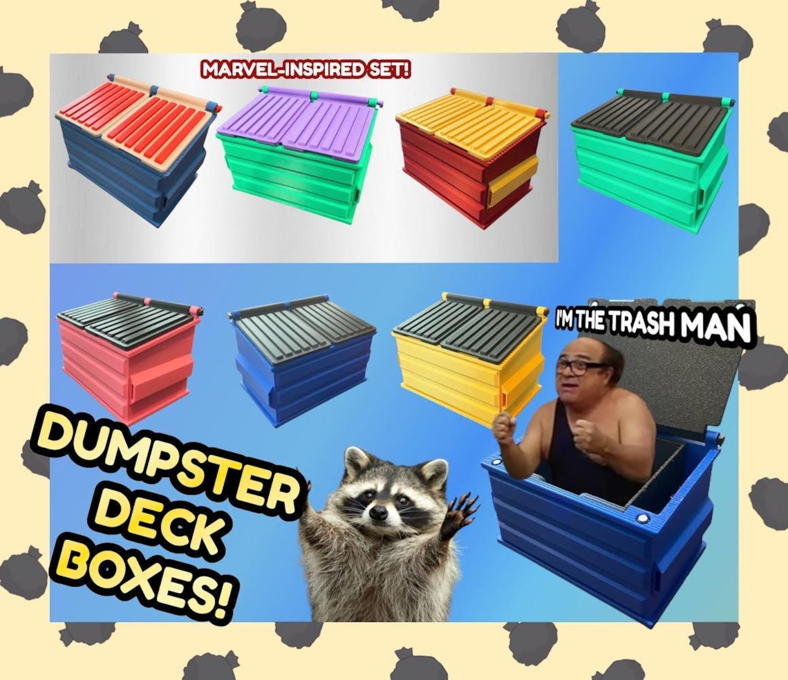 12 Color Options Custom Options Large Dumpster Deck Box Mtg Closes With ...