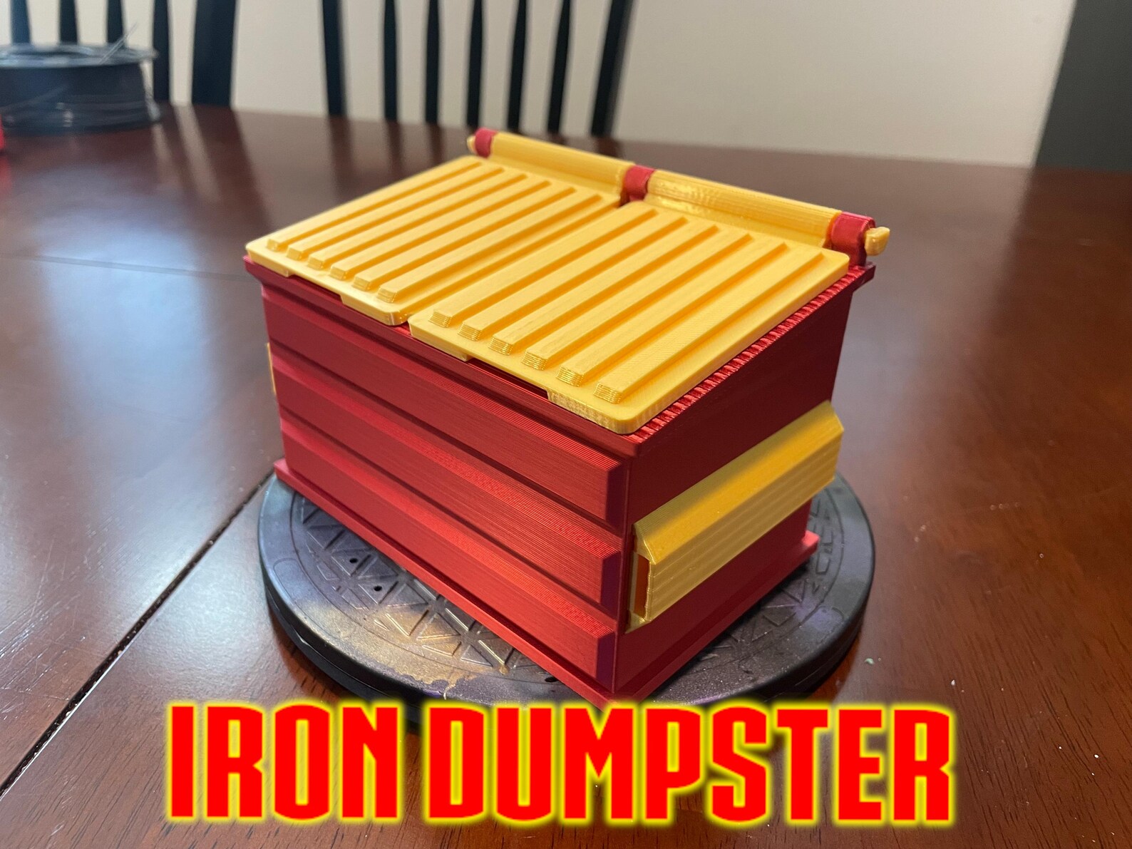 12 Color Options Custom Options Large Dumpster Deck Box Mtg Closes With ...