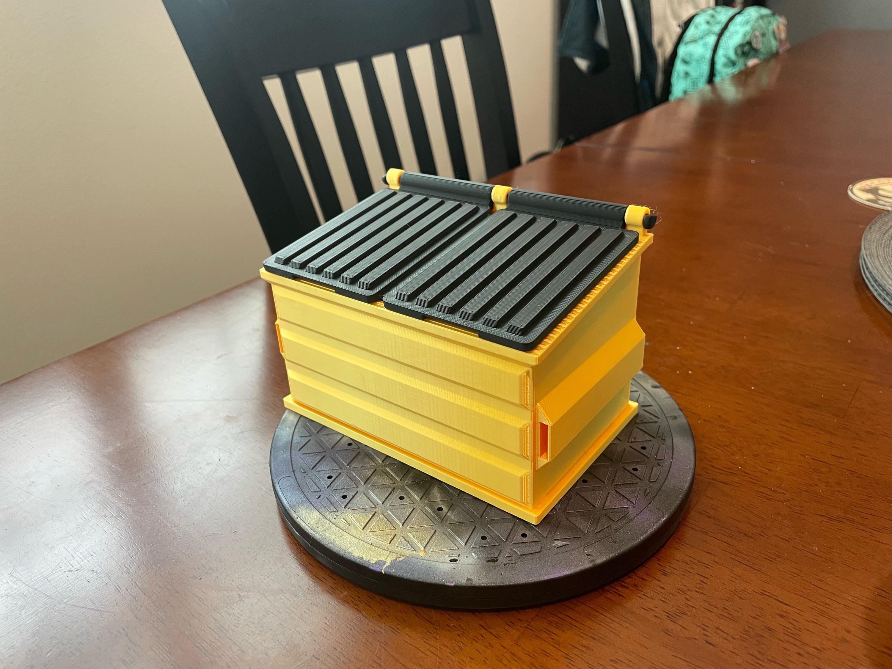 12 Color Options Custom Options Large Dumpster Deck Box Mtg Closes With ...