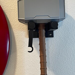 Thor Hammer/sword Wall Mount: Display Bracket With Latch - Etsy