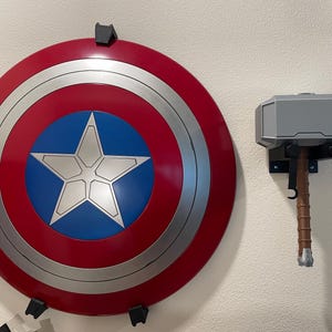 Thor Hammer/sword Wall Mount: Display Bracket With Latch - Etsy