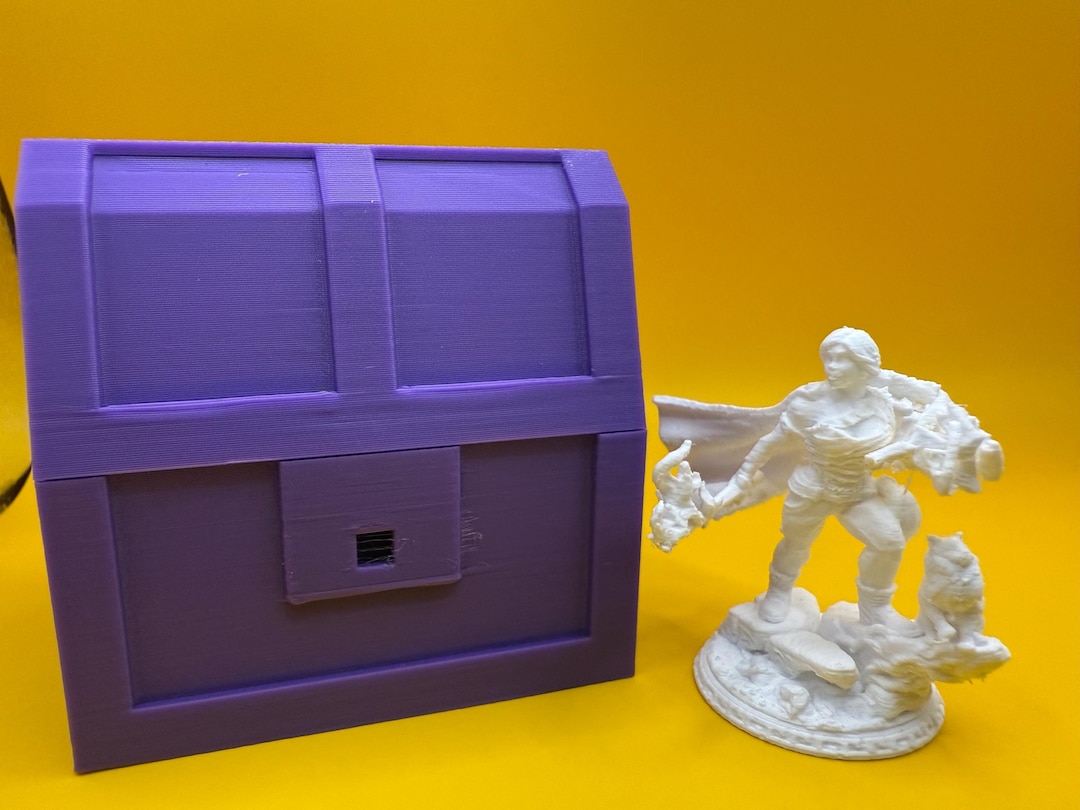 Hero Forge / DND Mini Carrying Case Treasure Chest - 1 Inch Base Minis ...