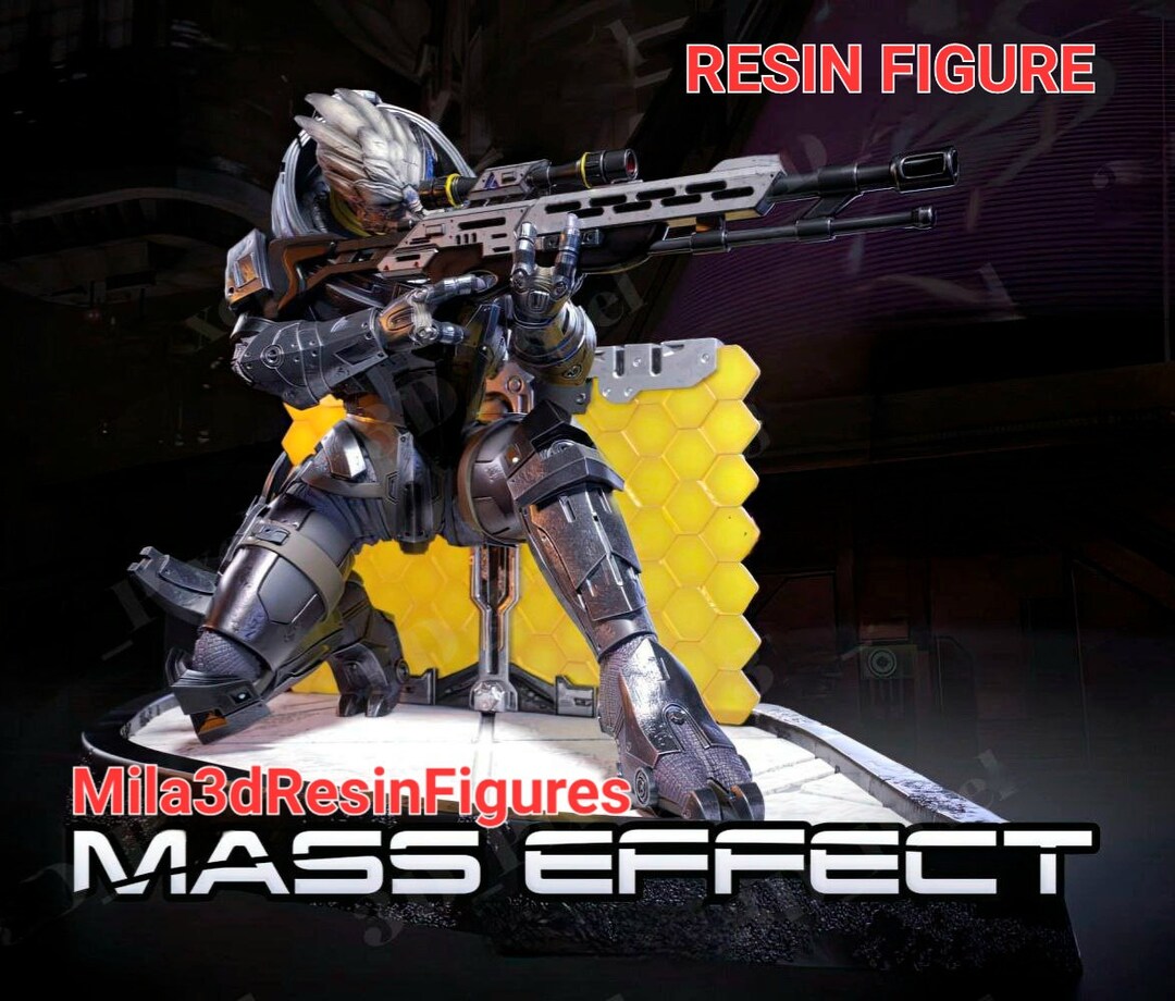 Mass Effect 3D Printed Resin Figurine Unpainted/statue With Your Own ...
