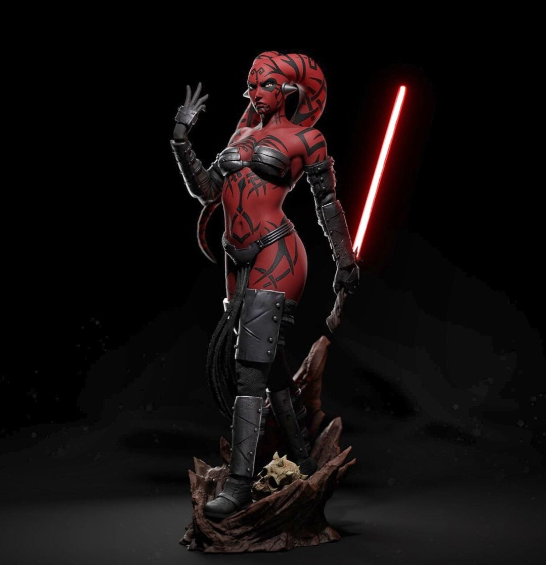 Stl 3d Figure Darth Talor Girl, 3d Figure, Stl Figure - Etsy