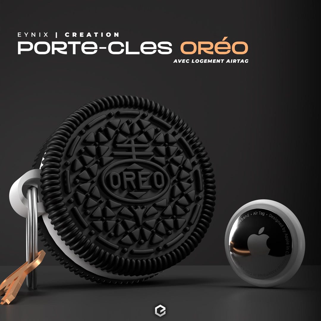 AirTag Oreo Keyring AirTag Keyring Oreo - Etsy