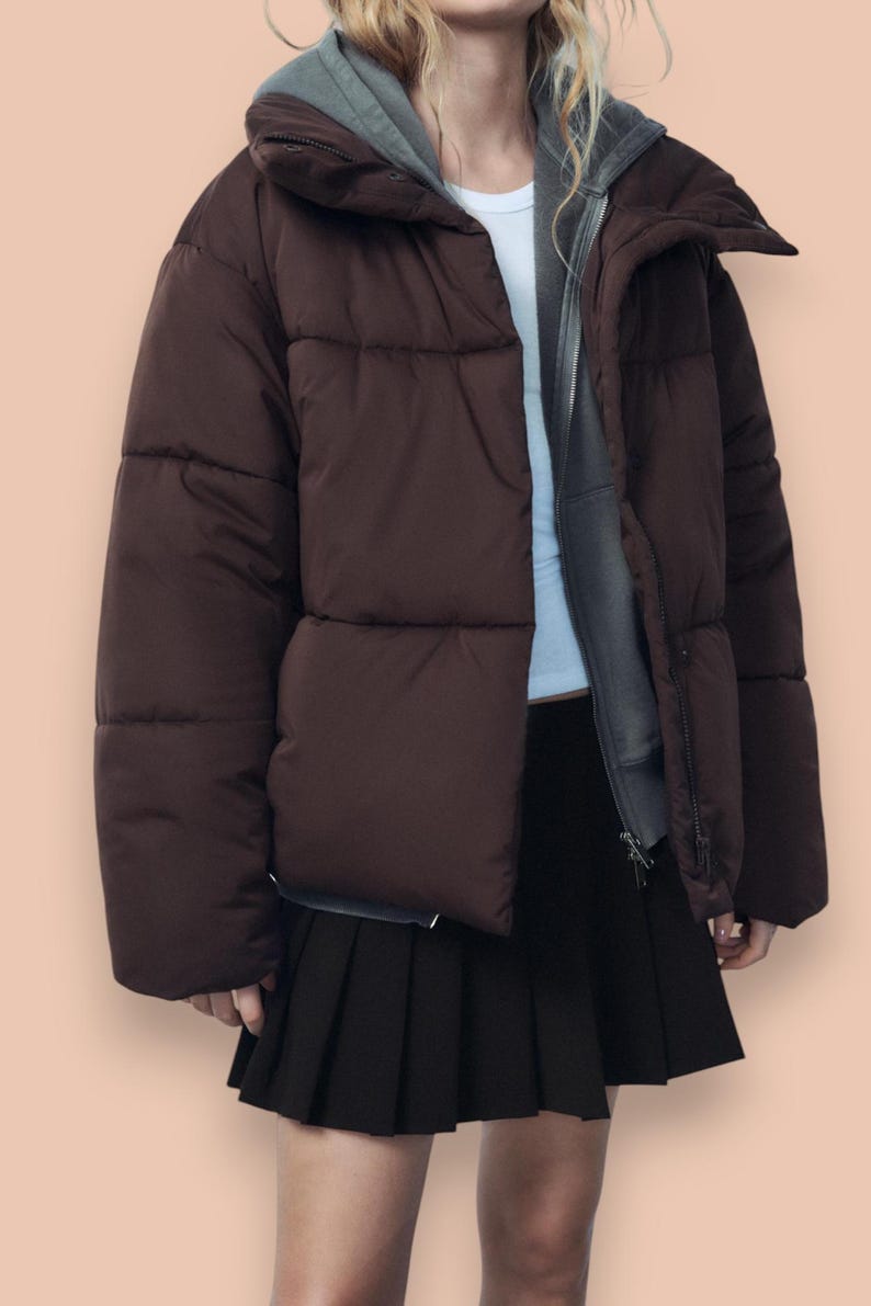 Trendy Oversized Puffer Jacket | Warm Winter Zip-up Coat | Stylish ...
