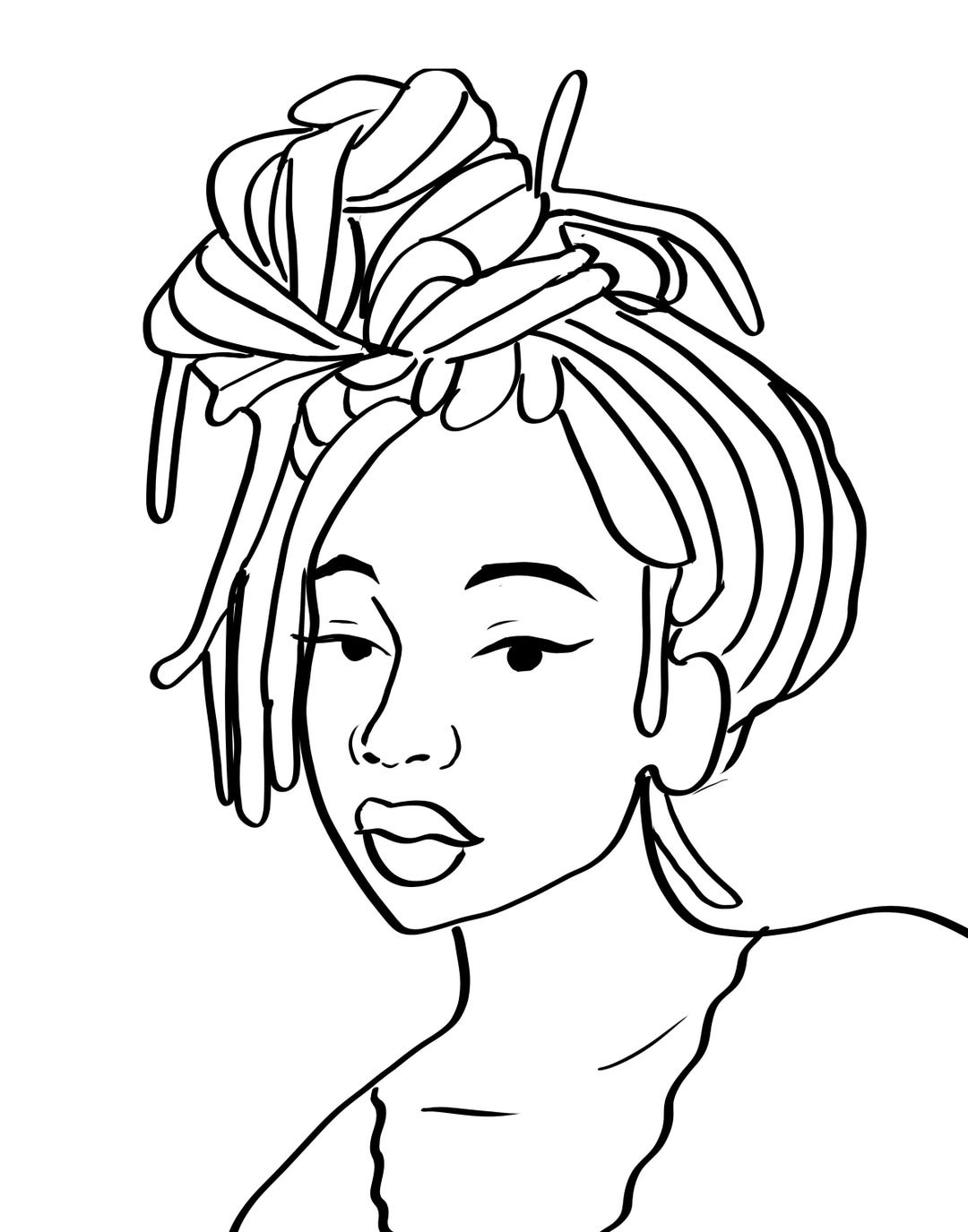 Girl With Dreads - Etsy