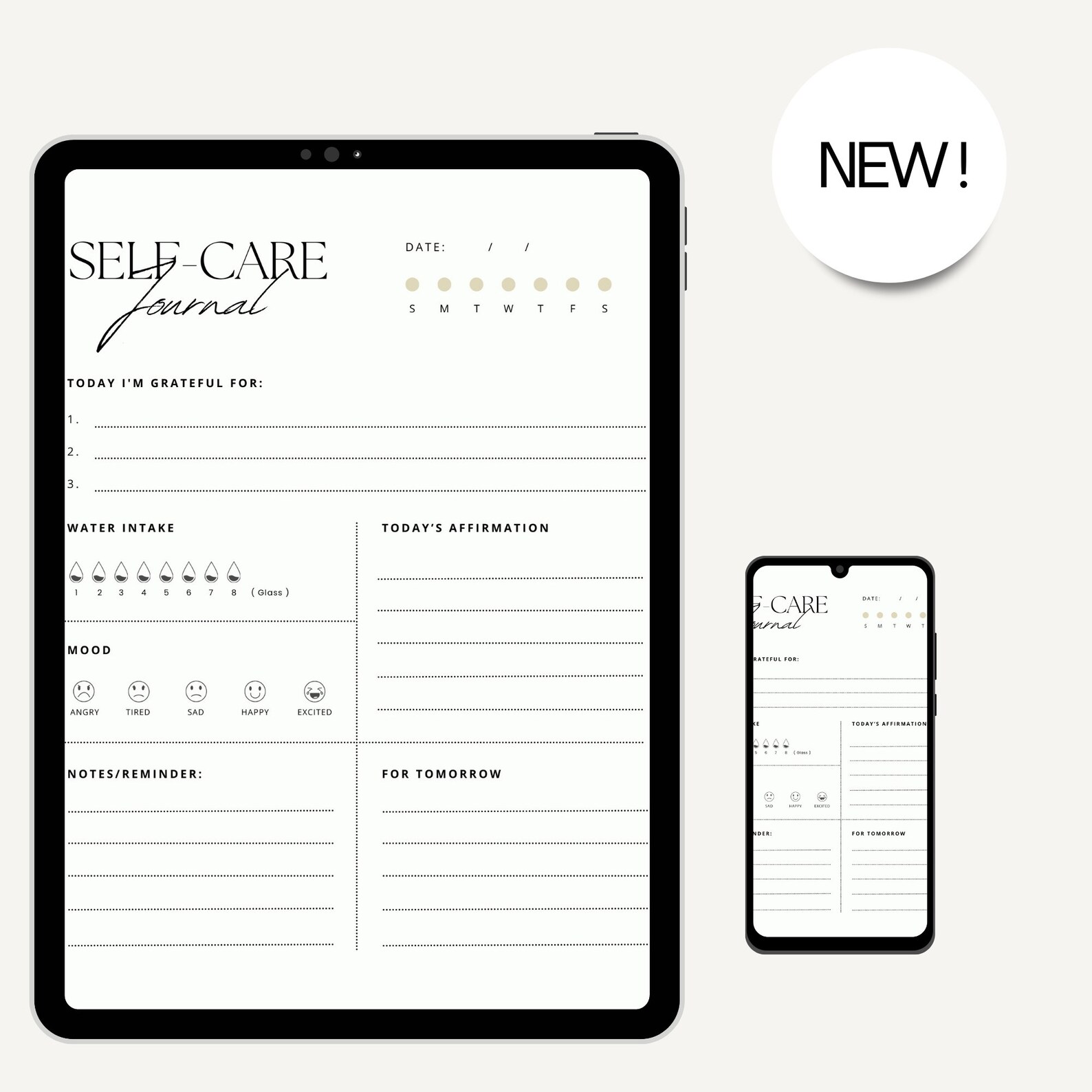 SELF CARE JOURNAL, Gratitude Journal, Self-care Planner, Note Paper ...