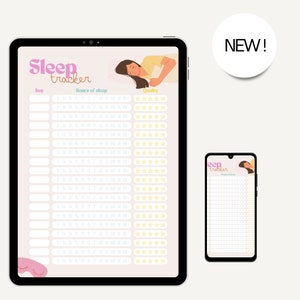 DIGITAL SLEEP TRACKER, Sleep Log Printable, Self Help Planner, Daily ...