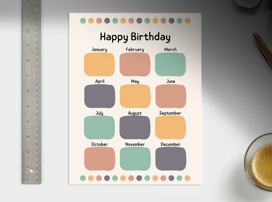 HAPPY BIRTHDAY REMINDER, Birthday Organizer, Birthday Calendar ...