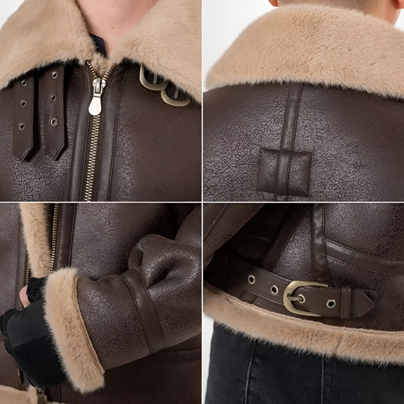 Handmade Leon Kennedy Leather Bomber Jacket: Resident Evil Remake 4 - Etsy