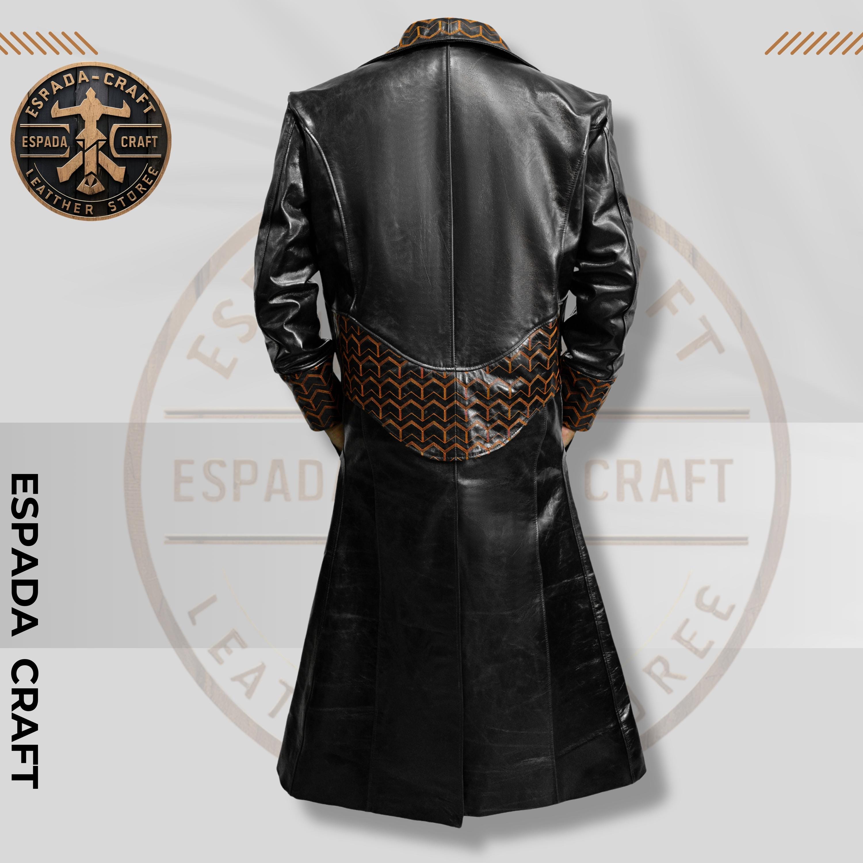 Men’s Handmade Captain Hook, Pirate Cosplay Leather, Long Leather ...