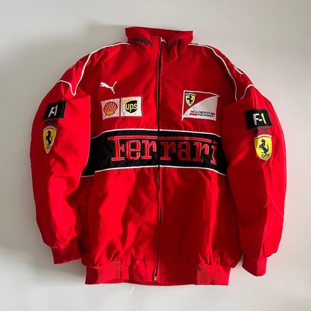 Formula 1 Ferrari Racing Jacket, F1 Ferrari Jacket, Ferrari Jacket, 90s ...