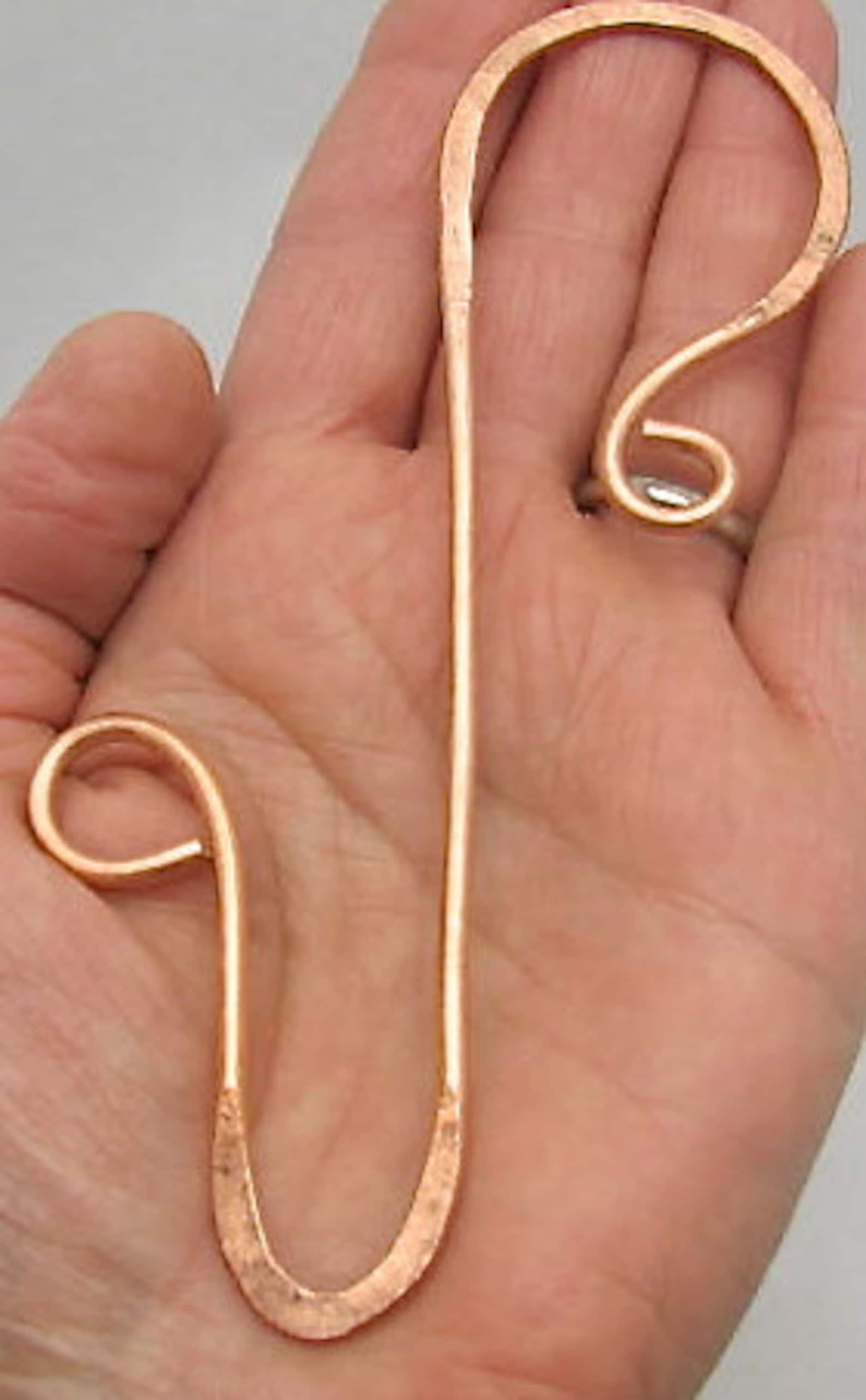 Copper Fancy S Hooks ONE Elongated S Hooks .copper Display | Etsy