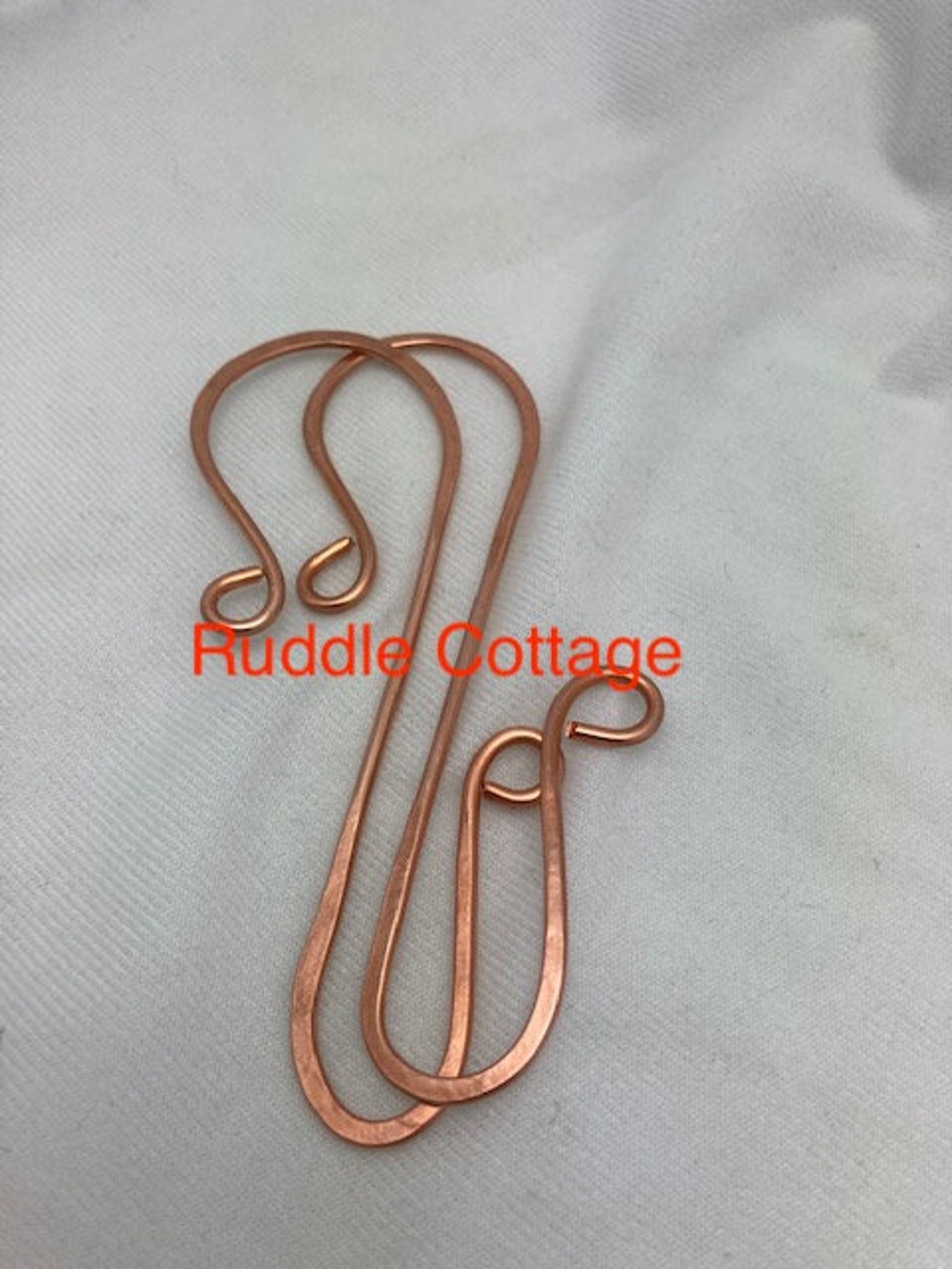 Copper Fancy S Hooks ONE Elongated S Hooks .copper Display | Etsy