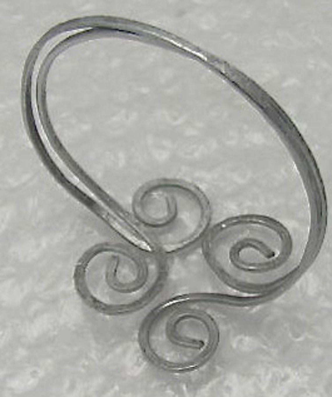 Steel Textured Bangle. Double Spiral Bangle Singles. One - Etsy