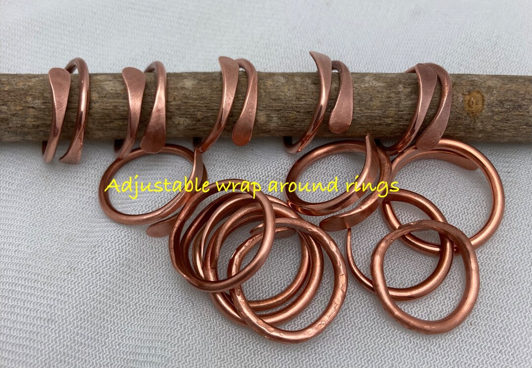Adjustable Copper Ring: Pure Copper Circle of Life Ring. Made by the ...