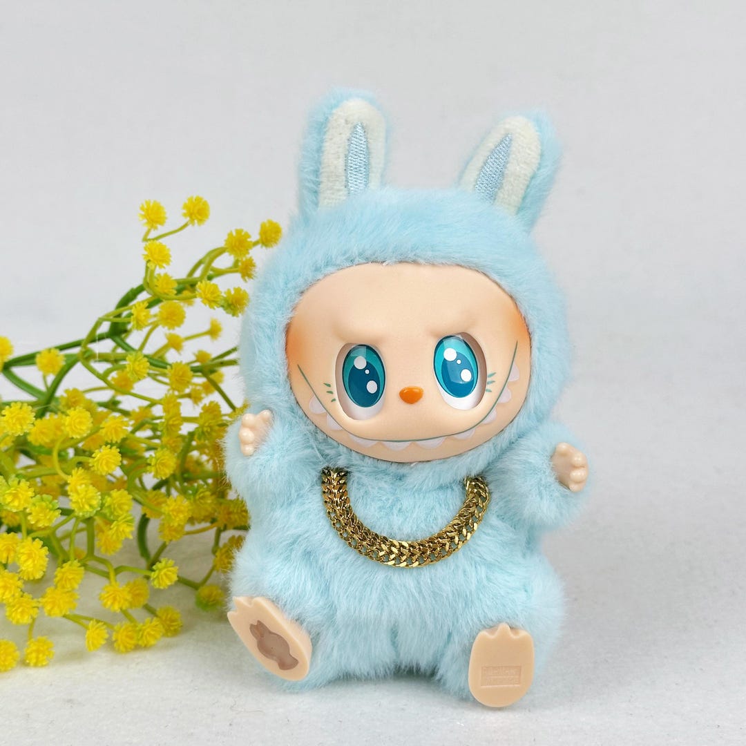 Double Chain Labubu Necklace, Gold Chain Labubu Necklace, Fits Labubus ...