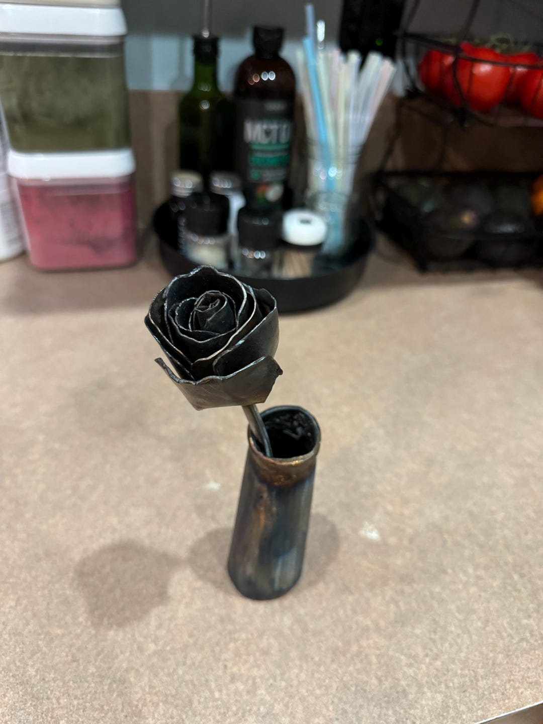 Metal Rose Art - Etsy